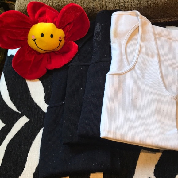 Poof! | Tops | 4 For Ctn Rib Stretchy Tanks | Poshmark
